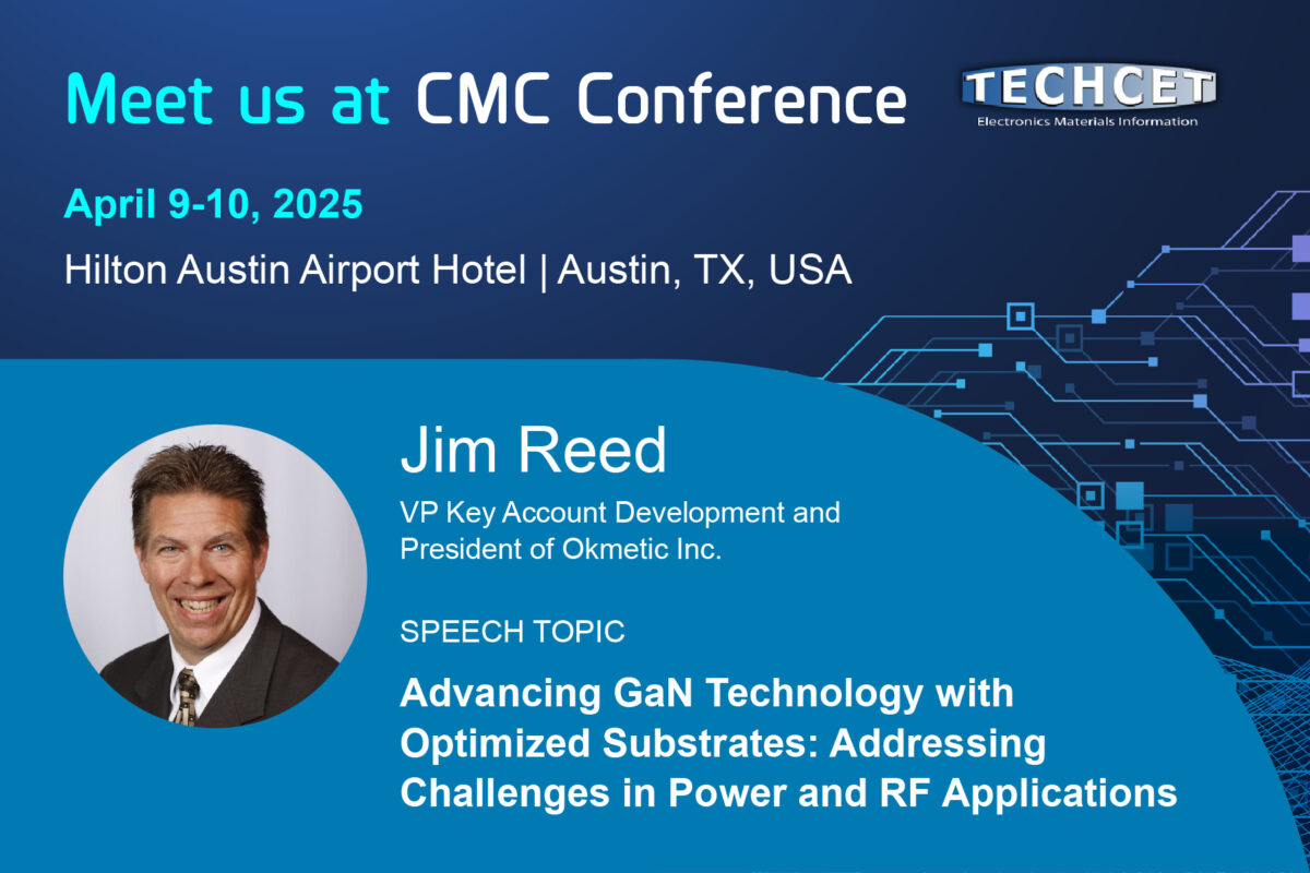 Okmetic Inc. President Jim Reed giving a speech at CMC Conference | Okmetic